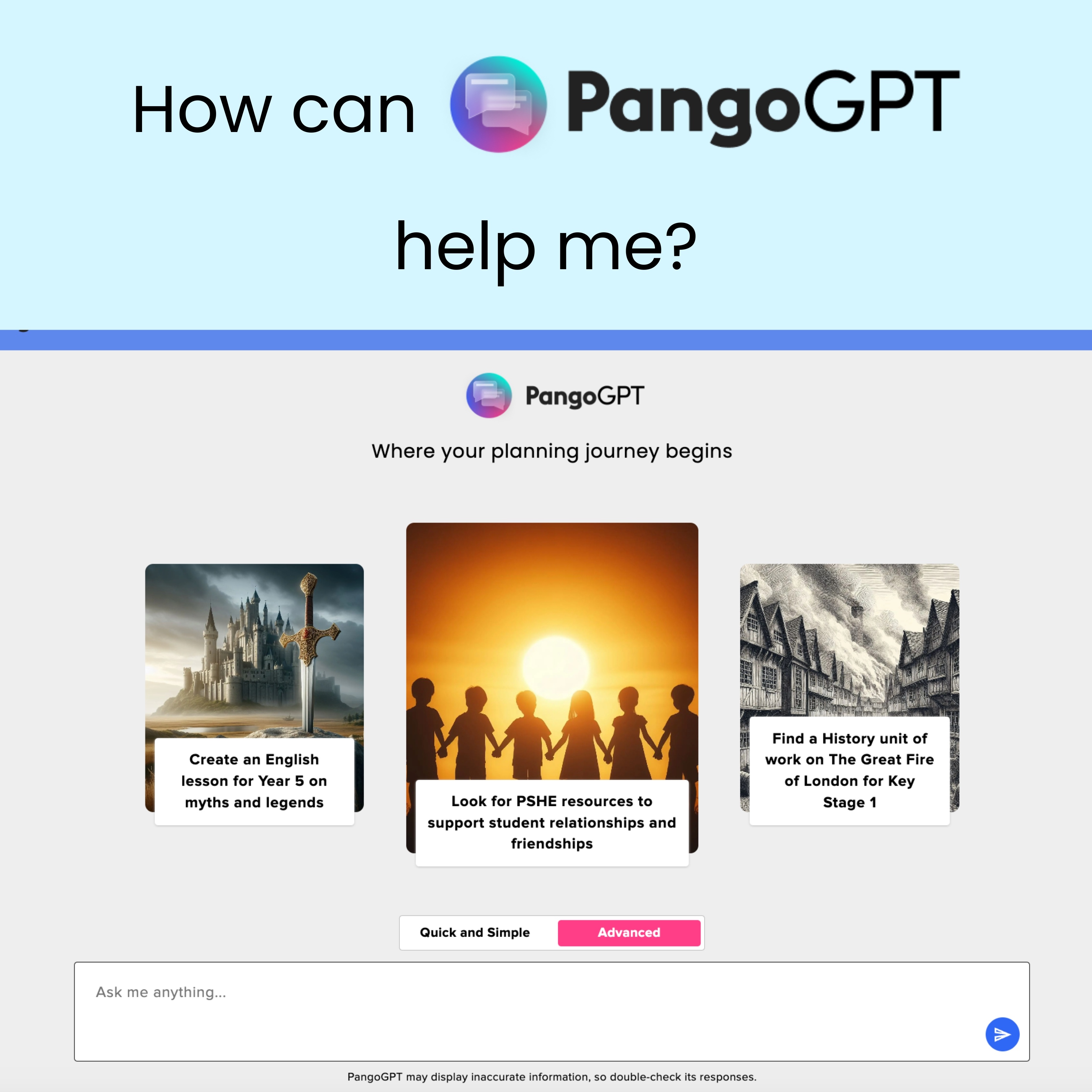Join PangoGPT and support your lesson planning